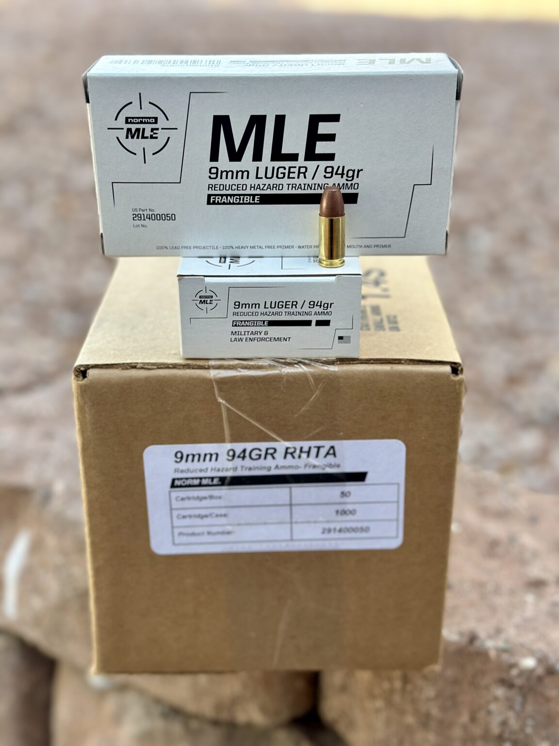 Norma Military/Law Enforcement 9MM 94 GR FRANGIBLE - 1000 Round Case ...