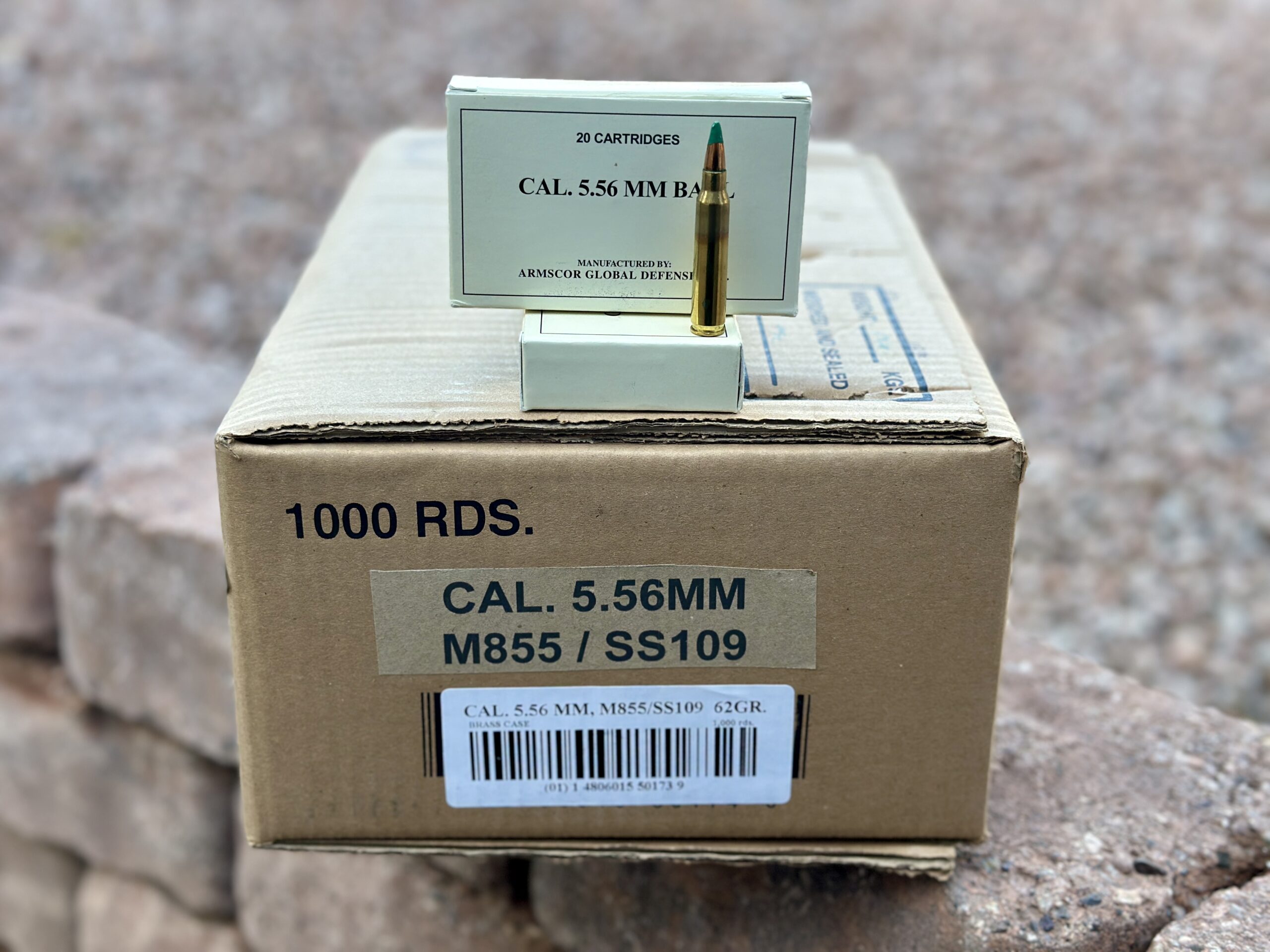 Armscor 5.56X45MM 62 GR M855 – 1000 Round Case (LOW SHIPPING, NO TAX ...